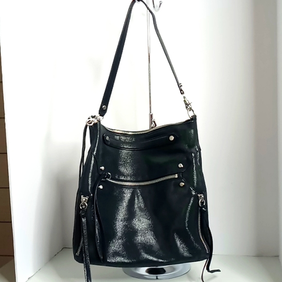 Botkier | Bags | Botkier Logan Leather Hobo Bag Shouldertote Black ...